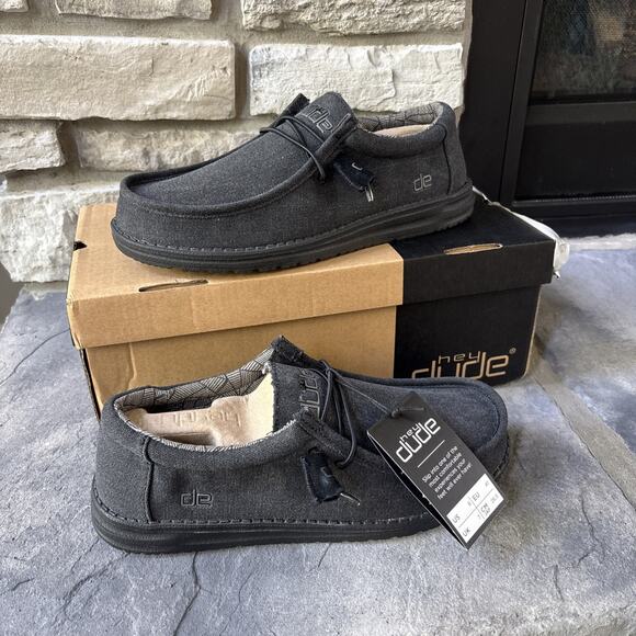 Hey Dude | Shoes | Hey Dude Wally L Sox L Black Mens Size 8 | Poshmark